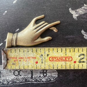 Left and Right Brass Hands, Brass Ox Finish, ONE SET - Etsy