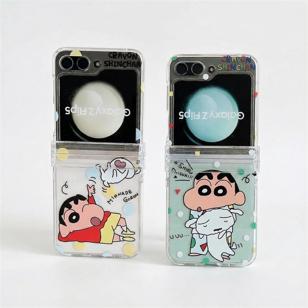 Crayon Shin-chan Flip Phone Case With Chain for Samsung Galaxy Z Flip 7 ...