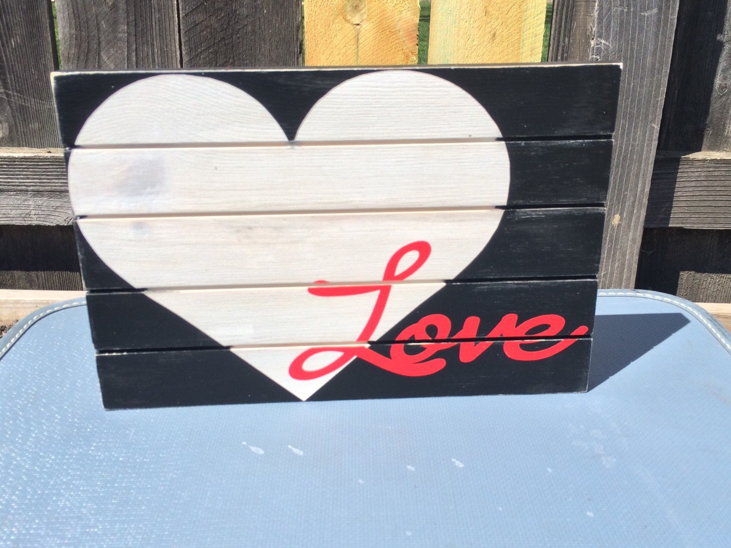 Wooden Rustic Love Sign, Farmhouse Decor, Valentines Decoration ...