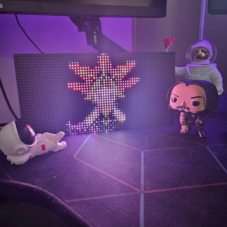 Gaming Animated Pixel Led Matrix Gamer Gift - Etsy