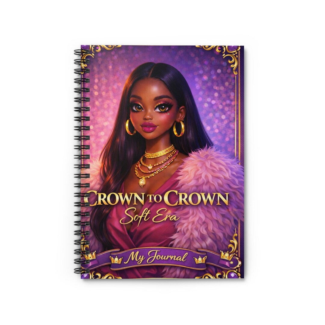 Crown to Crown Soft Era Spiral Notebook, Ruled Journal, Glam Purple ...