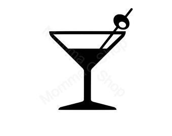 Martini Svg | Etsy