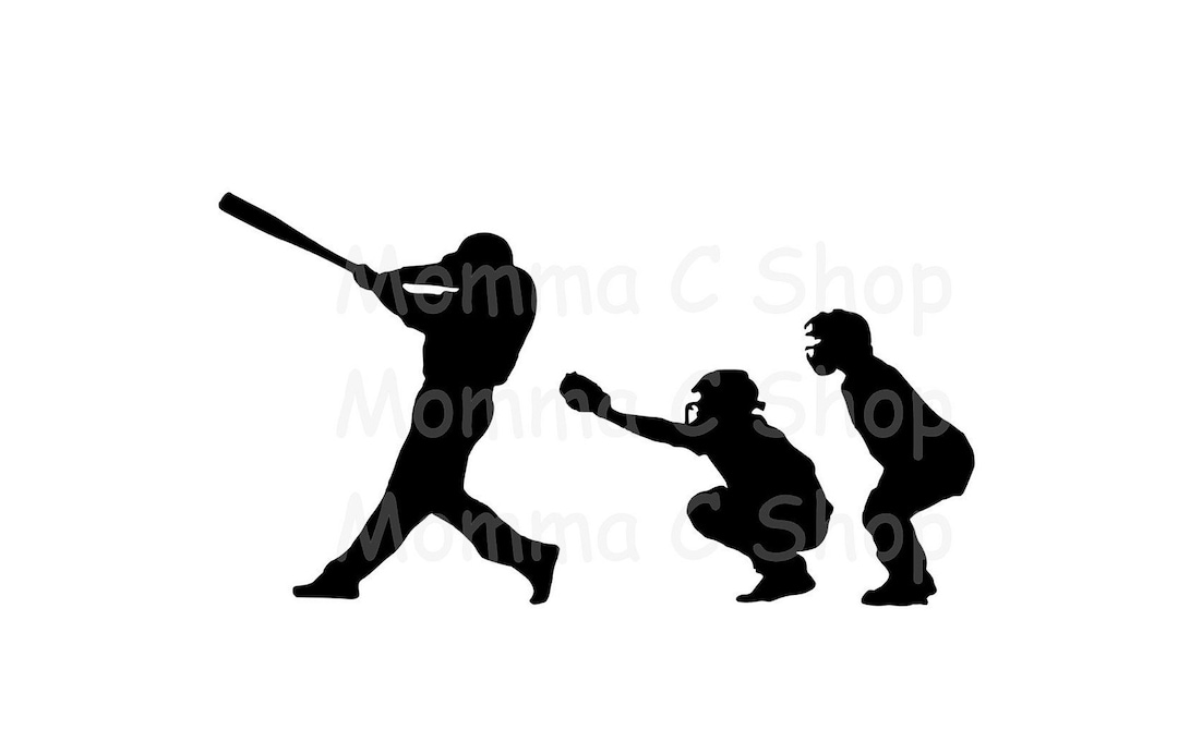 Baseball Catcher Hitter Umpire SVG Player Sport Major League Team ...