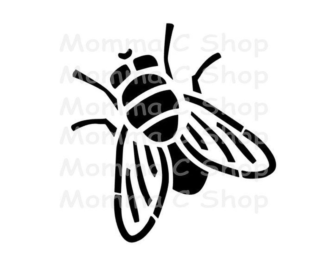 Wasp Hornet Bee Killer Fly SVG and JPEG One Color Instant - Etsy Norway