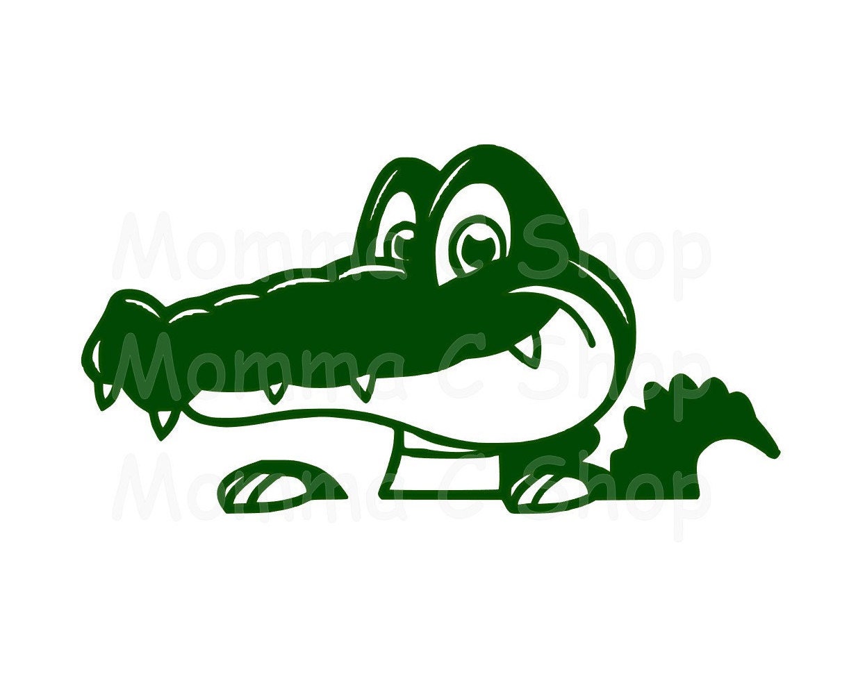Alligator SVG and JPEG Crocodile One Color Instant Digital | Etsy