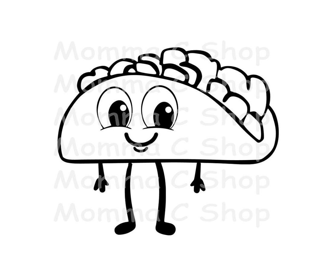 Taco SVG Mexican Grill Foodie Spicy Potluck Sports Party Summer Beer ...