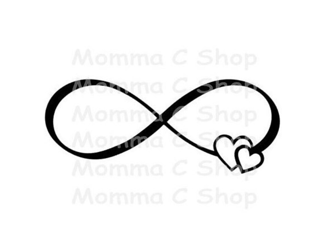Infinity Heart Love SVG Bride Marriage Valentine Wedding Favor Gift Tag ...