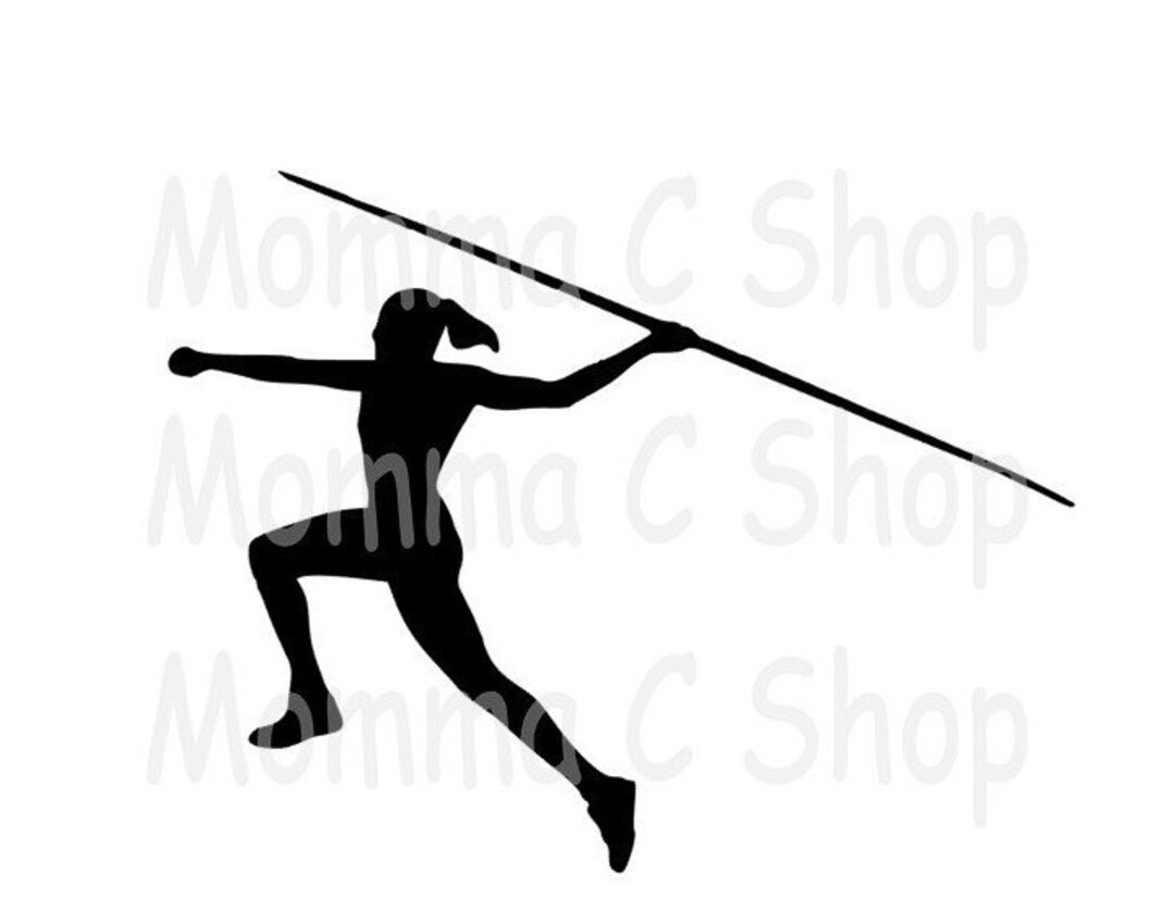 Javelin Throw Instant SVG Digital Download File Cuttable Track Field ...