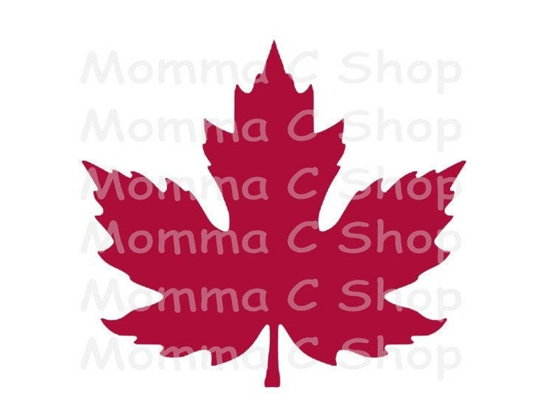 Red Maple Leaf SVG, Autumn Forest Design (digital Download) - Etsy