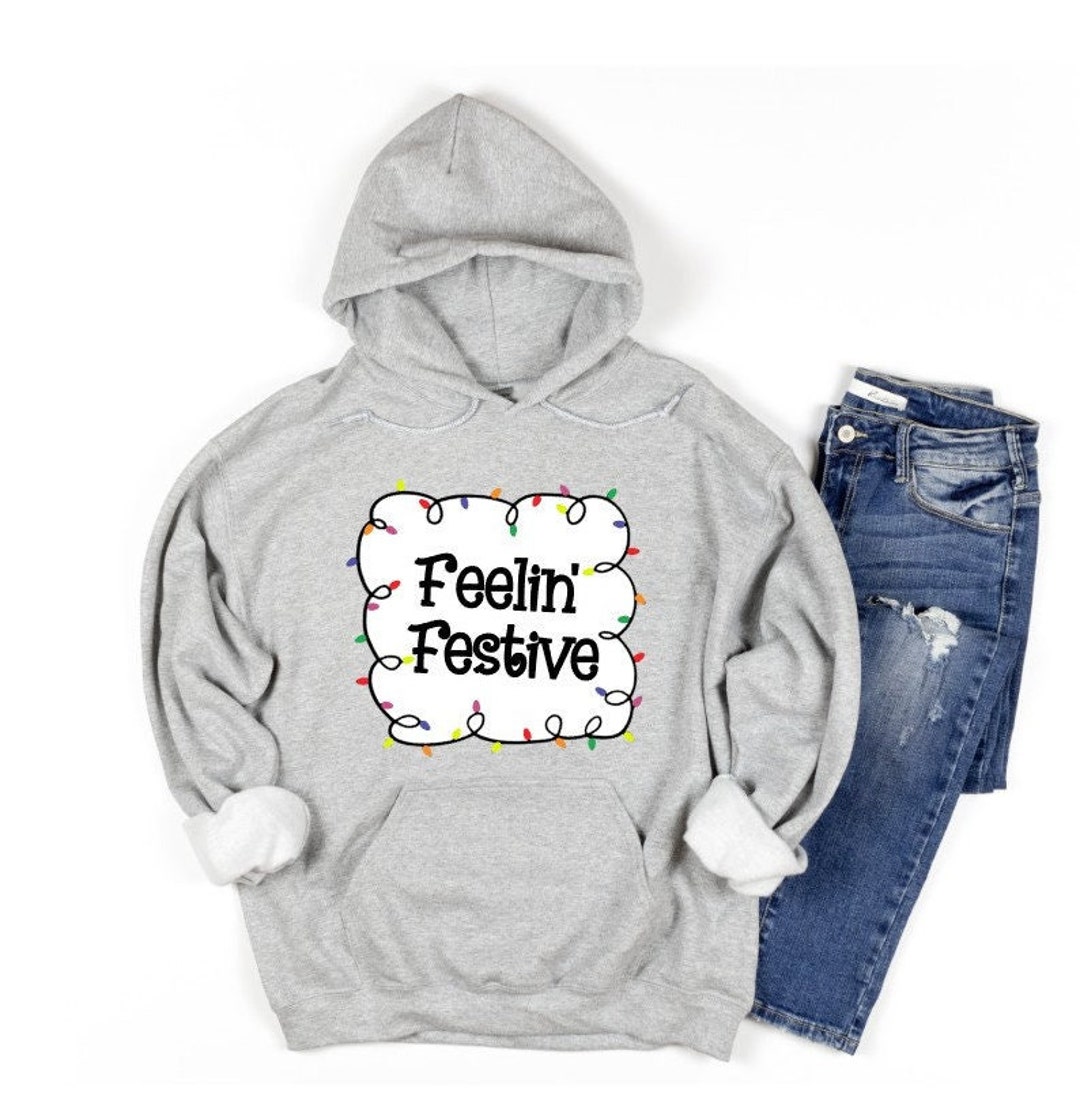 Feeling Festive Merry Christmas Tree SVG and JPG Instant - Etsy