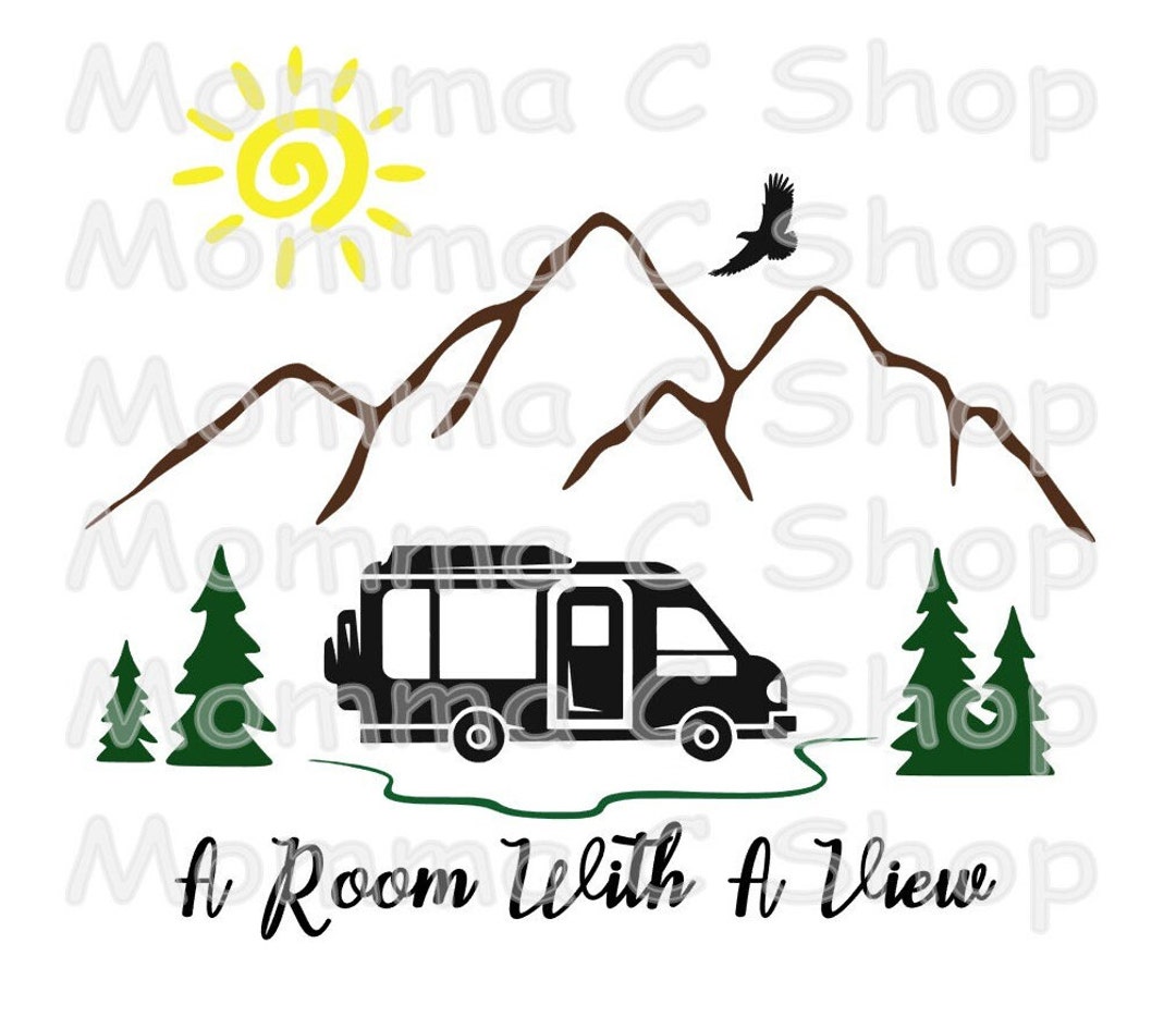 RV Room With A View SVG Motor Home Recreation Vehicle Travel Camping ...