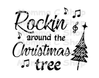 Rocking Around the Tree Svg - Etsy