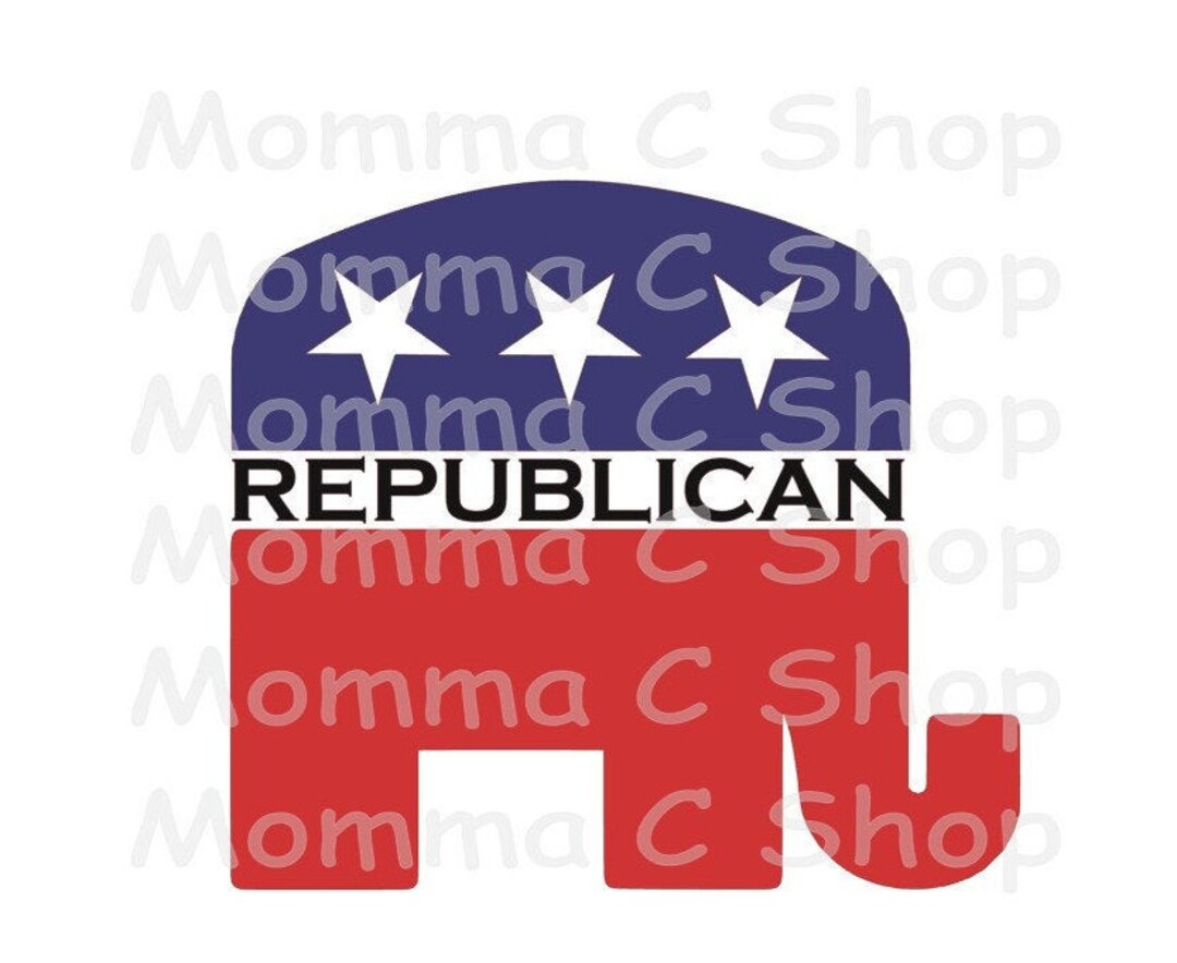 Republican Elephant Flag SVG, Patriotic USA (digital Download) - Etsy