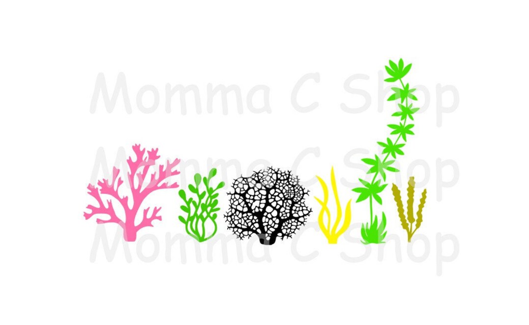 Ocean Plants Animals BUNDLE SVG and JPG Instant Digital Download File ...