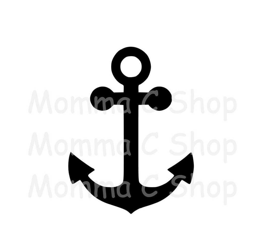 Anchor SVG Boat Club Crab Fish Ship Fishing Yacht Cruise Ocean Gift ...