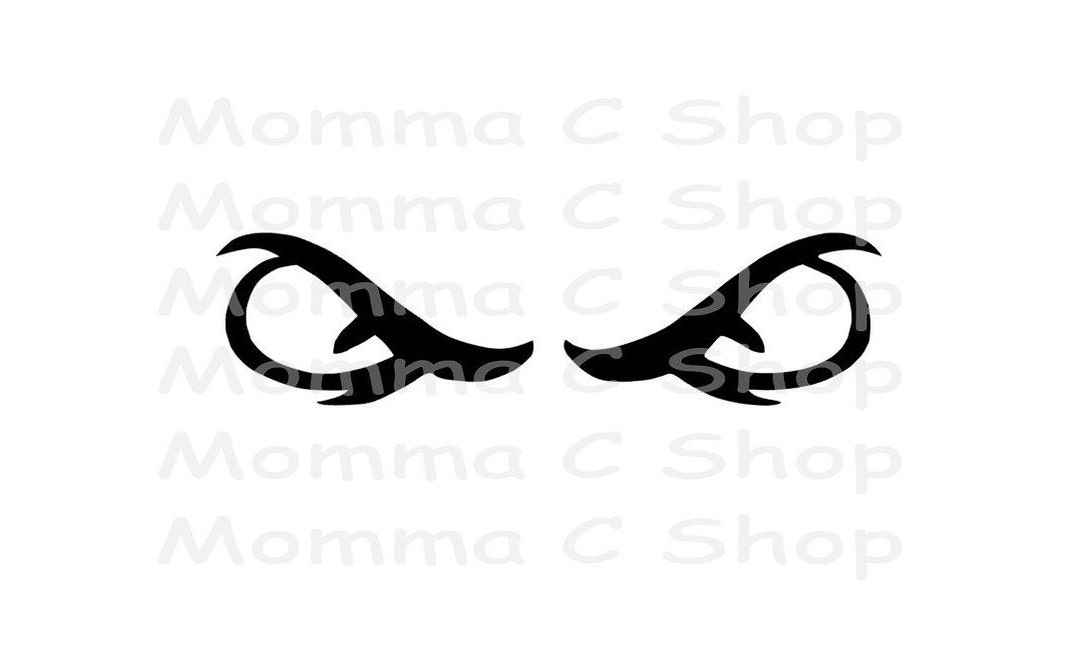 Angry Anime Eyes SVG, Spooky Monster Design (digital Download) - Etsy