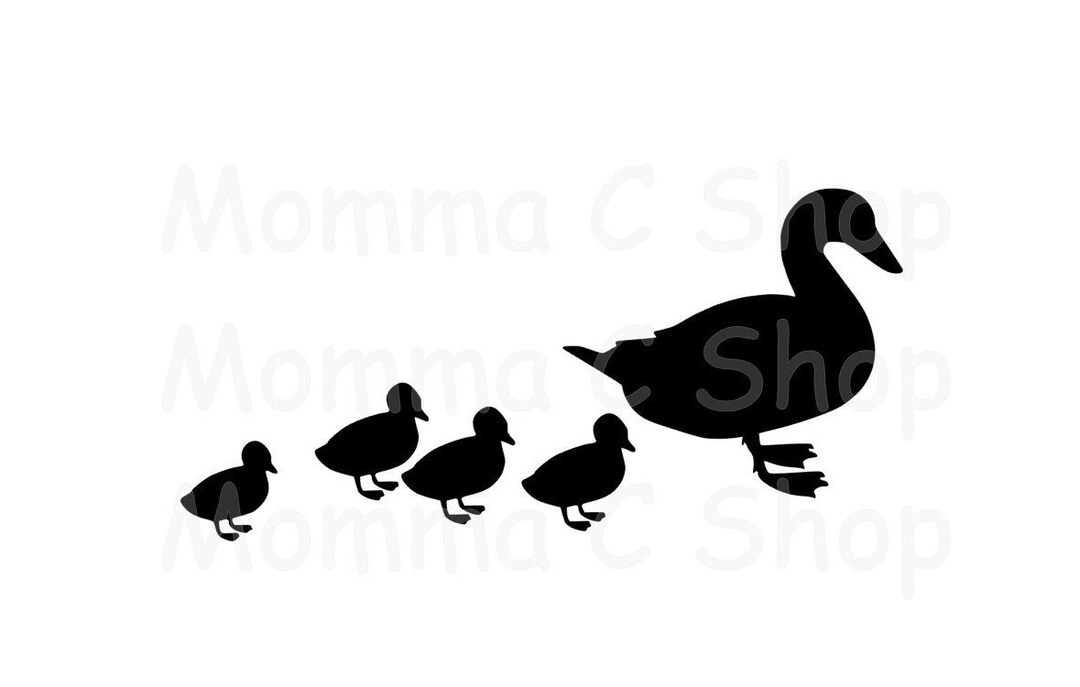 Duck Ducklings SVG Water Birds Quack Waterfowl Swan Mallard Animal ...