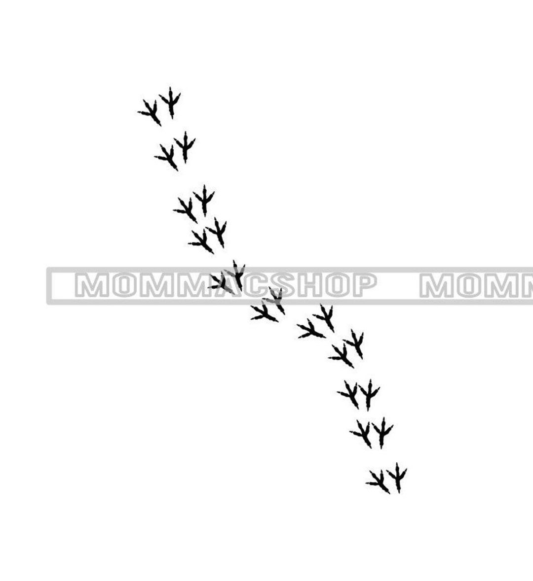 Chicken Bird Feet Tracks SVG and JPG Instant Digital Download File ...