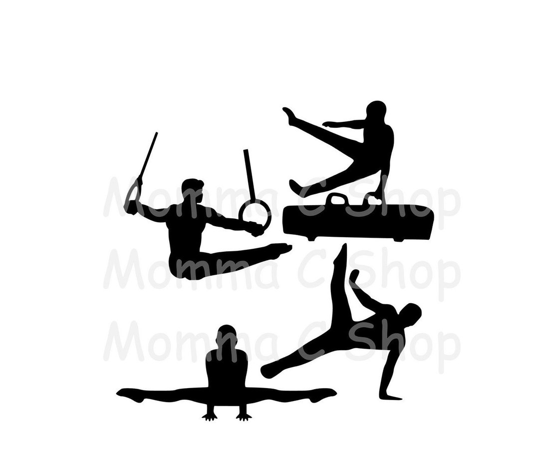 Gymnastics Bundle SVG Rings Pommel Horse Vault Parallel Bars Olympics ...