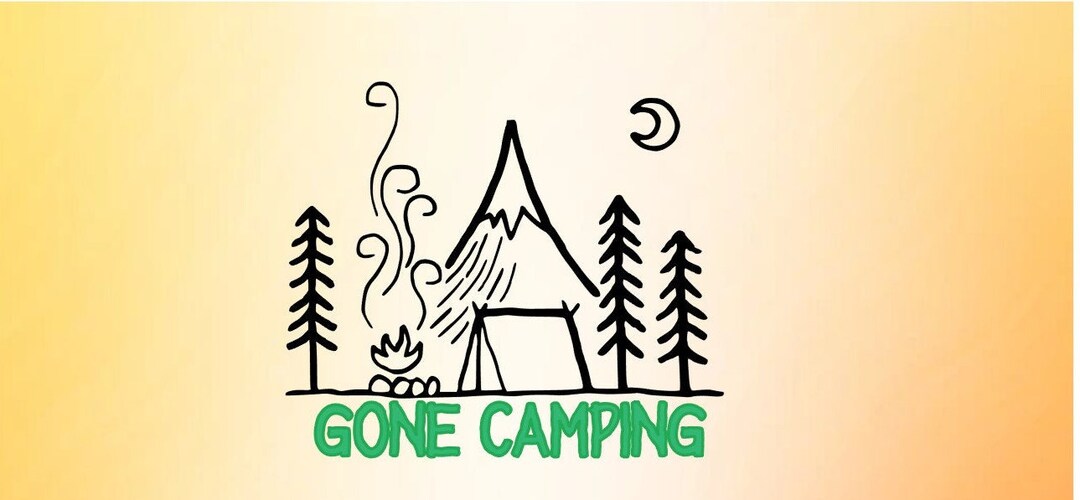 Gone Camping SVG Tent Hiking Forest Campfire Mountains Vacation Summer ...