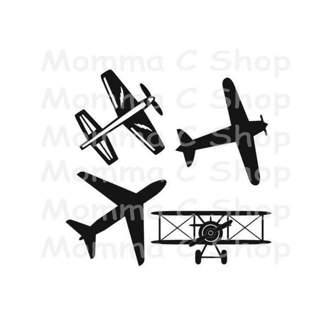 Airplane Bundle SVG Military Pilot Patriotic Biplane Flight Travel Bon ...