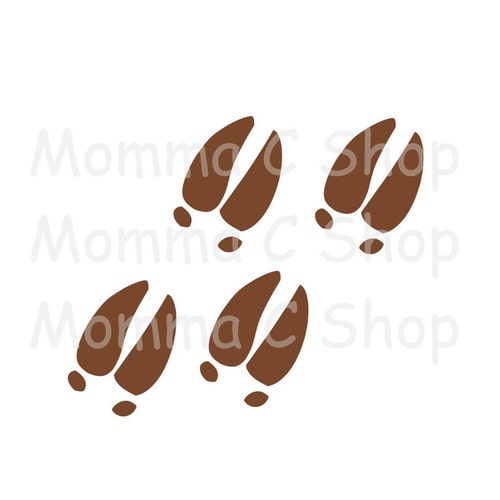 Moose Elk Deer Tracks SVG and JPG Instant Digital Download - Etsy