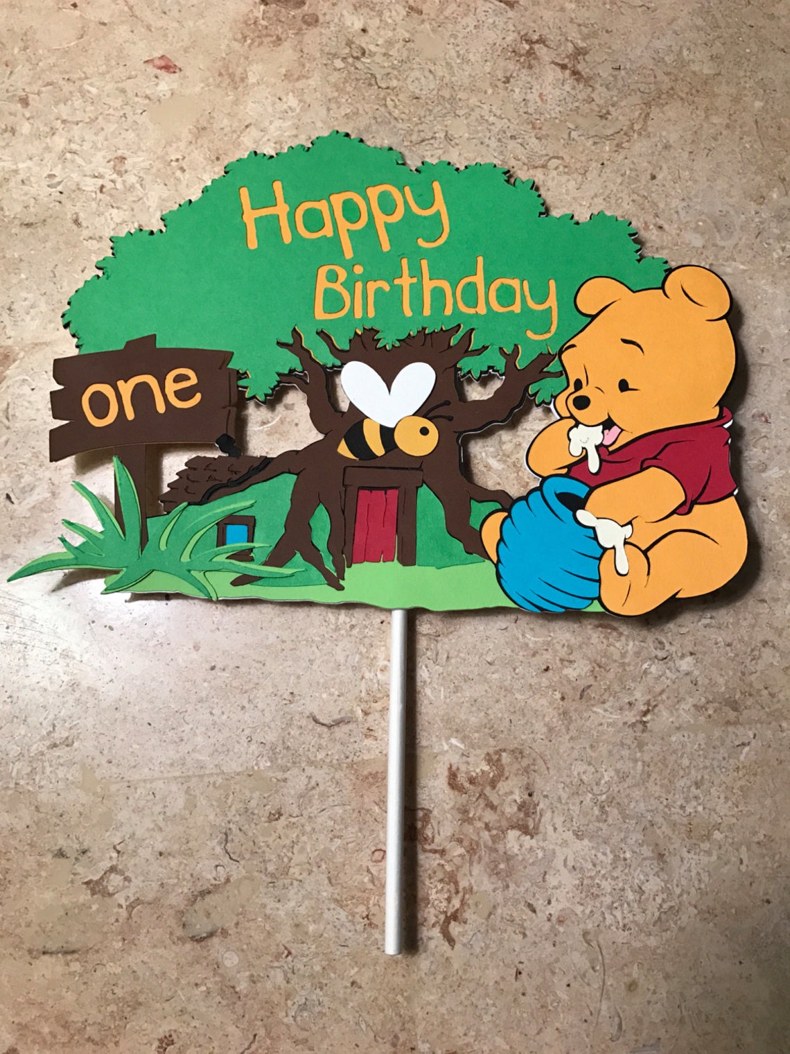 Pooh Party Cake Topper/winnie the Pooh /centerpieces - Etsy