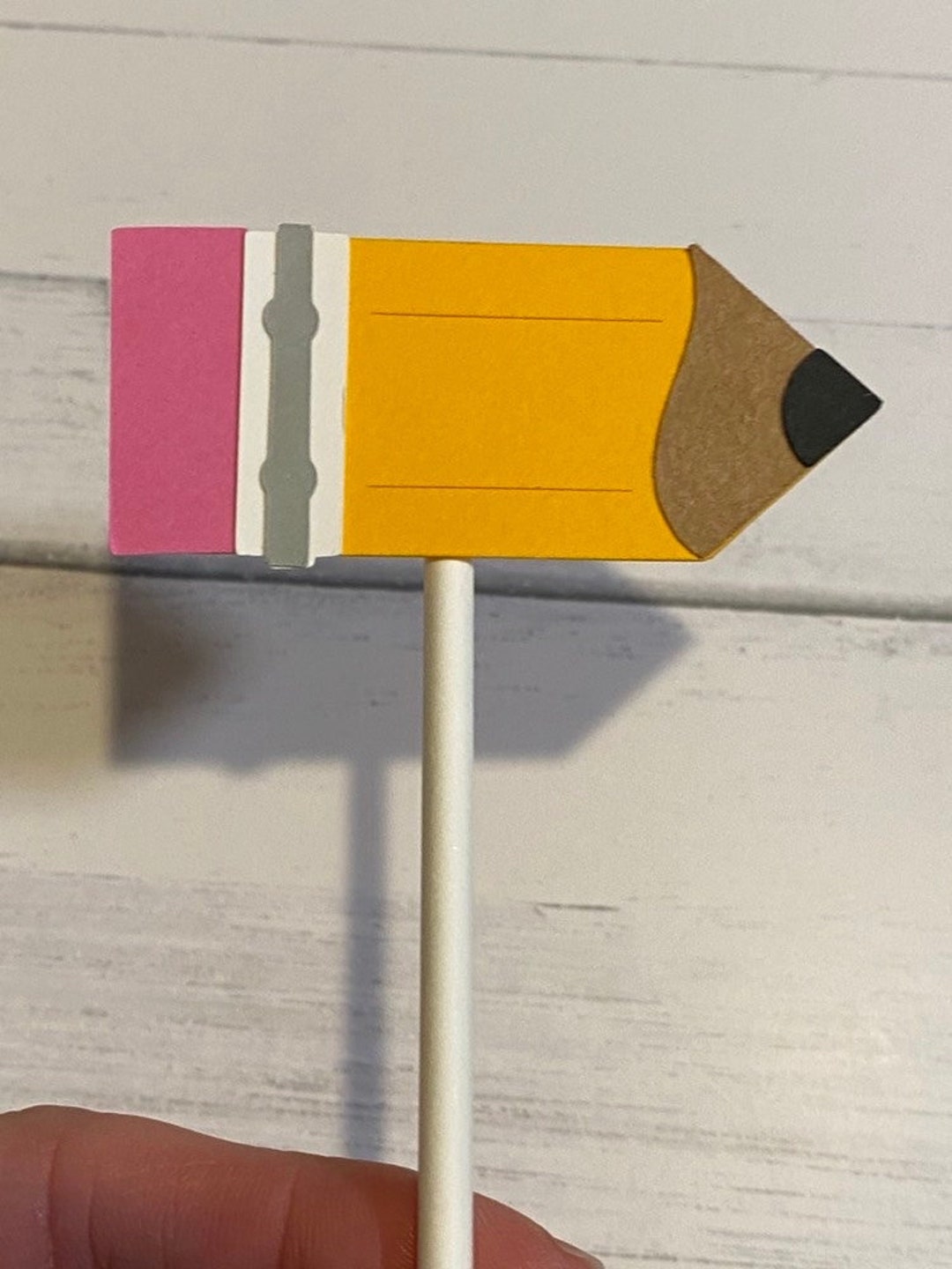 Pencil Cupcake Toppers, Back to School, 100 Days - Etsy