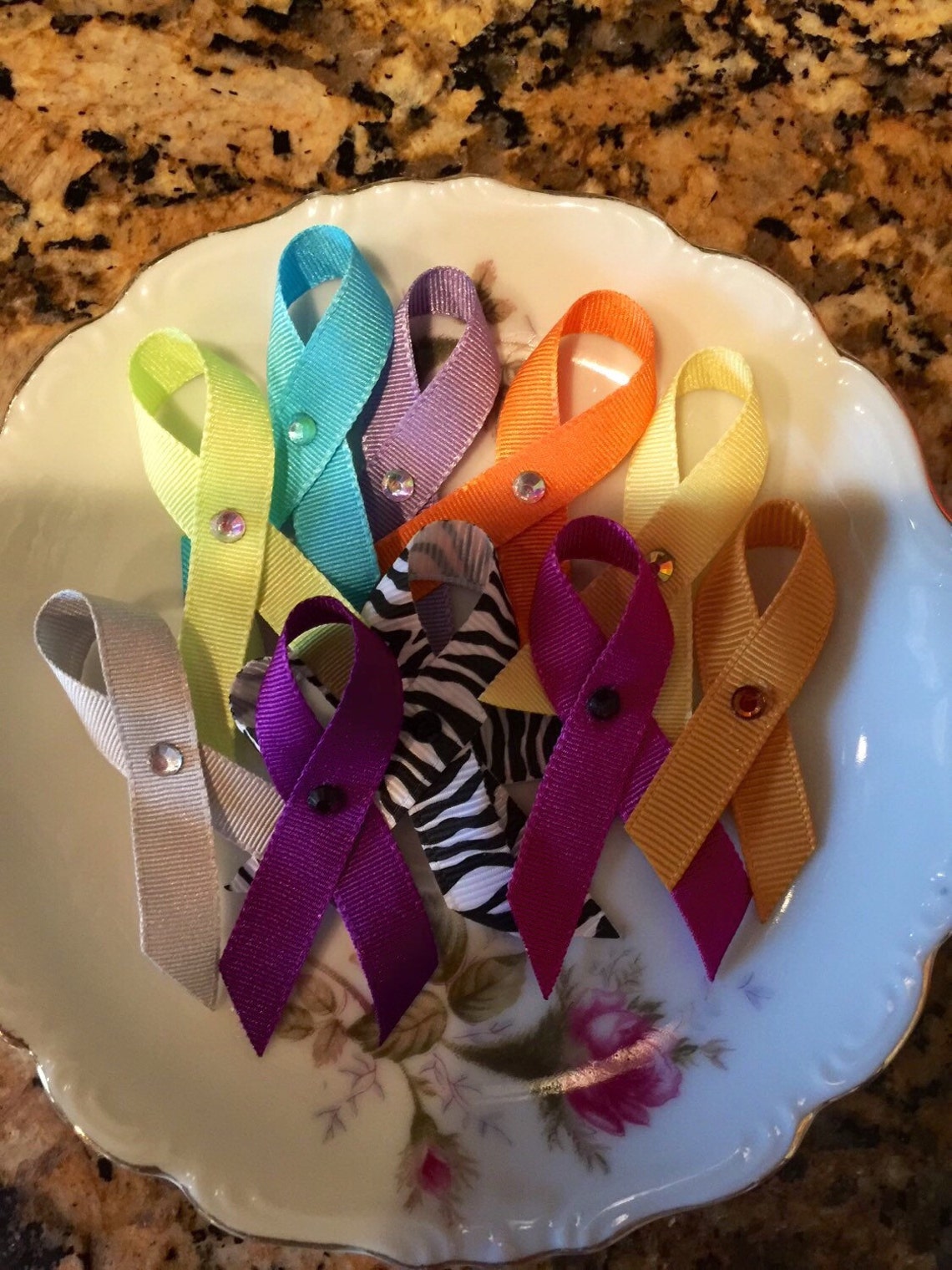 Cancer Ribbon Pin Childhood Cancer Awareness Ribbons Breast - Etsy