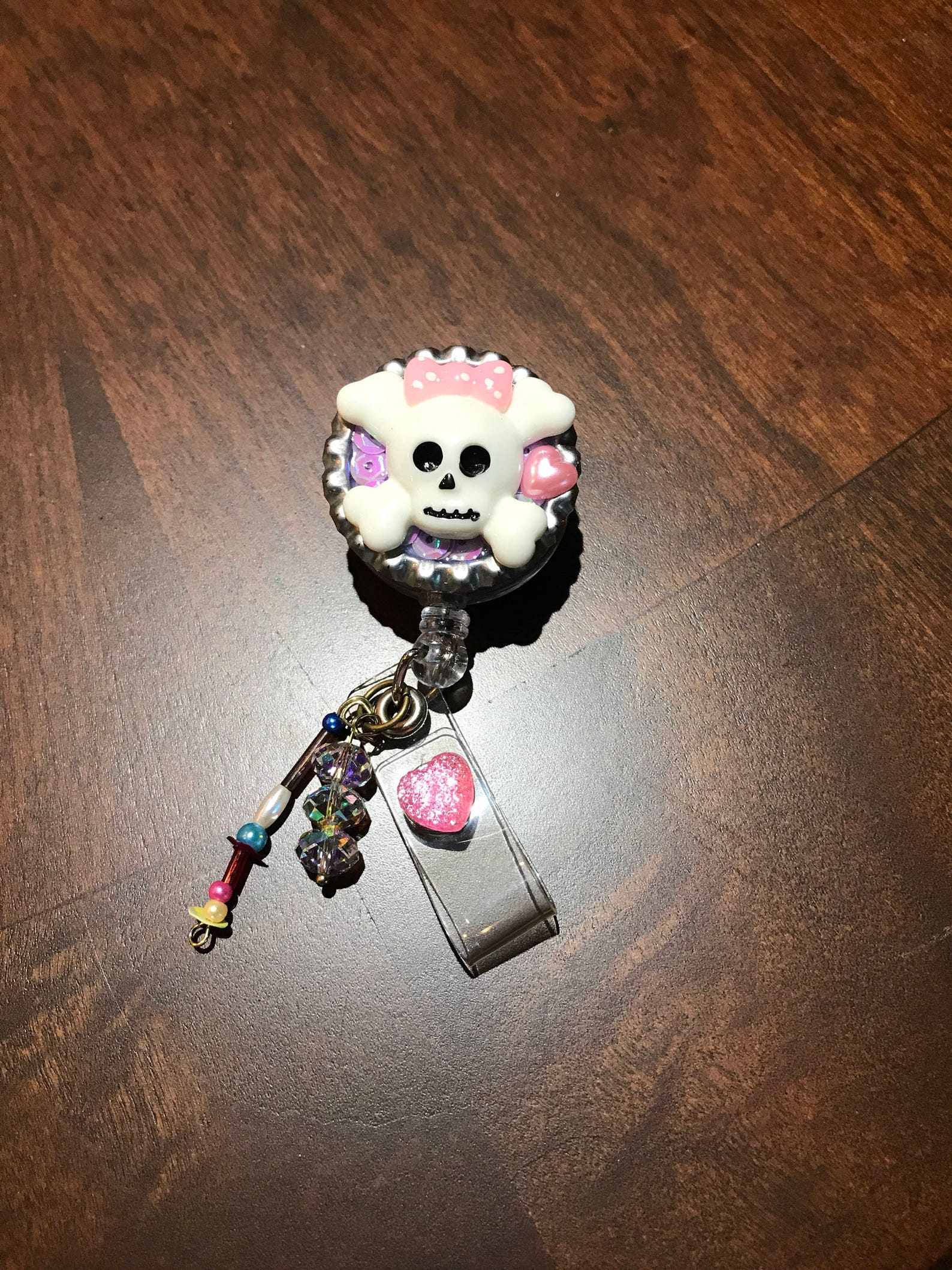 Crossbone and Skull Retractable ID Badge Holder. - Etsy