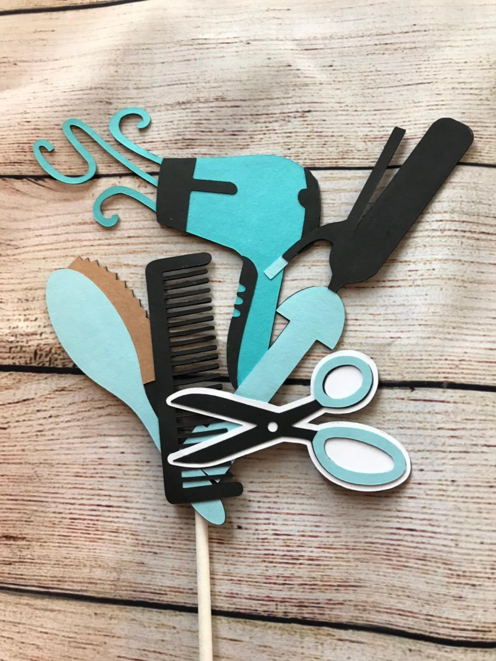 Hair Stylist Cake Topper Cosmetologist Centerpieces - Etsy