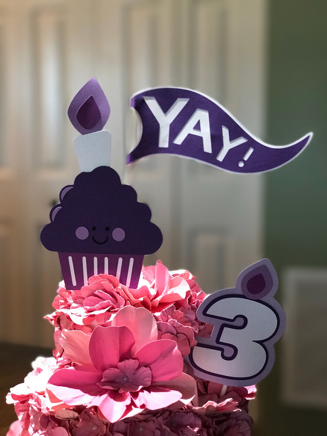 3pc Set YAY! Cake Topper, 1st Birthday Party, Sweet Sixteen Party ...