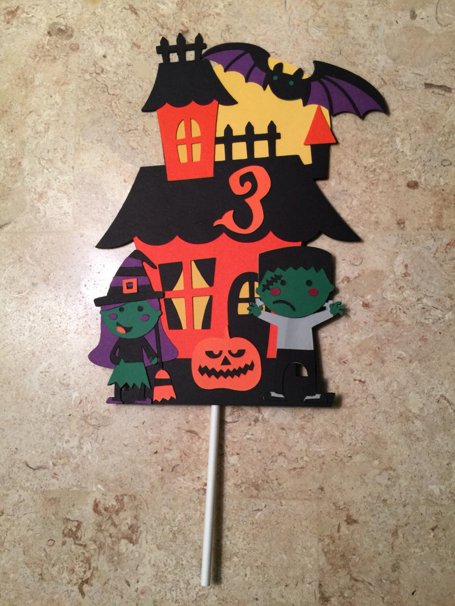 Halloween Cake Toppers/spooky Cake Topper/halloween Birthday Party ...