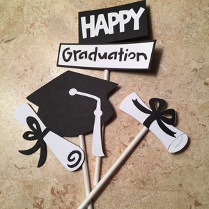 Graduation Cupcake Toppers /centerpieces - Etsy