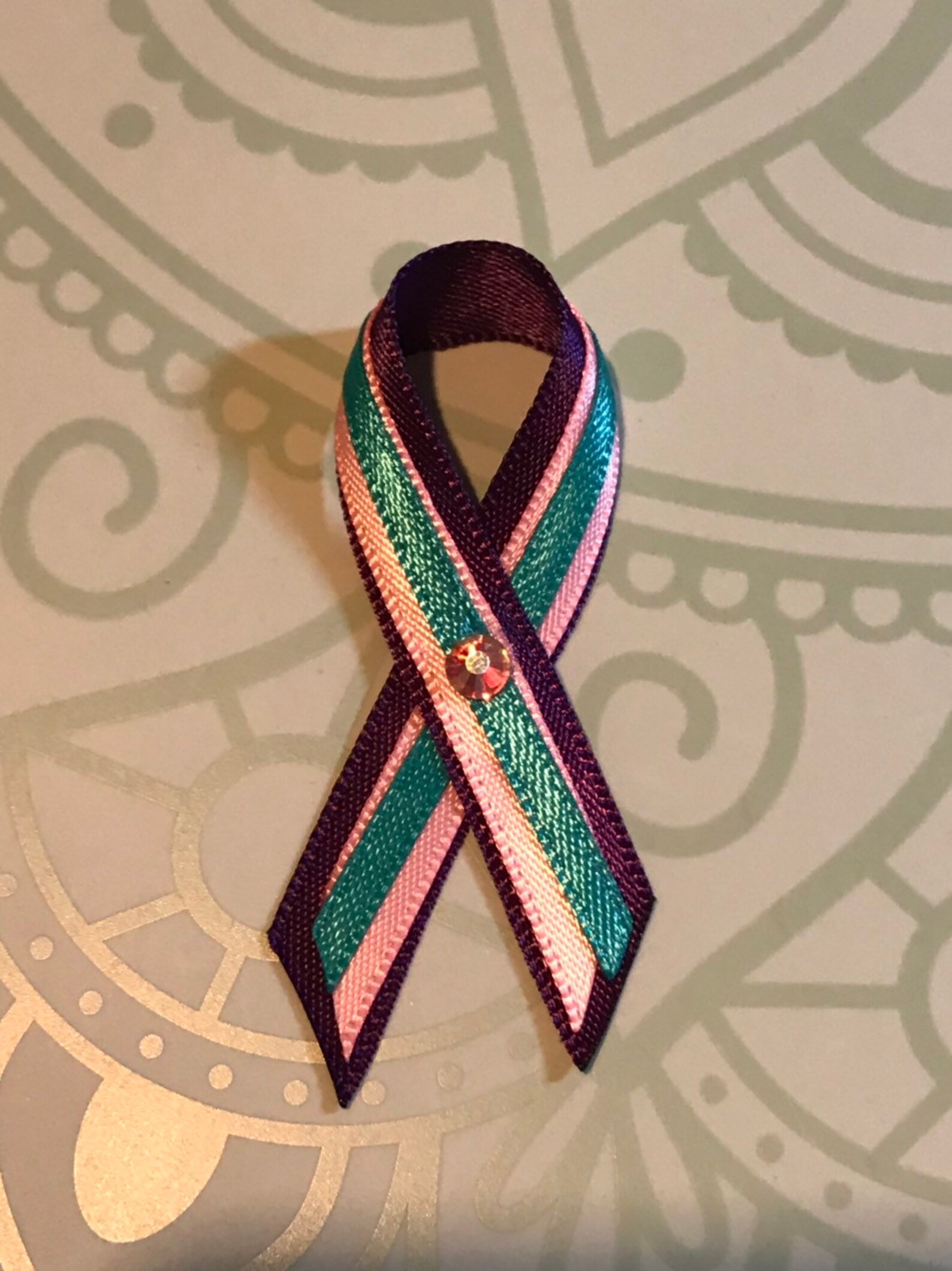 Thyroid Cancer Ribbon Pin, Metastatic Breast Cancer, Bladder Cancer - Etsy