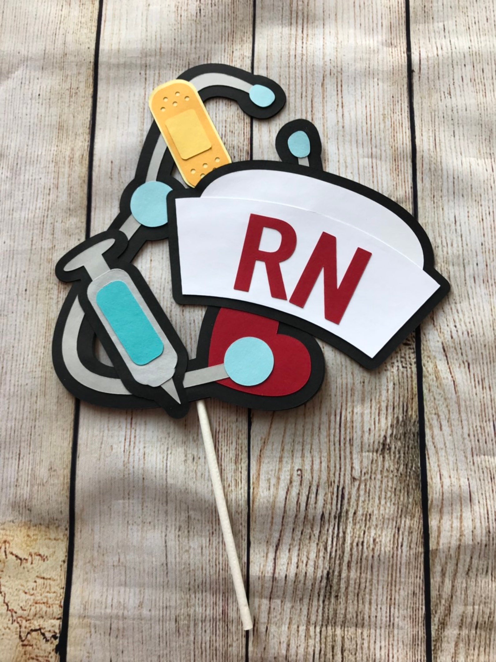 RN or LPN Cake Topper Graduation or Retirement Centerpieces - Etsy