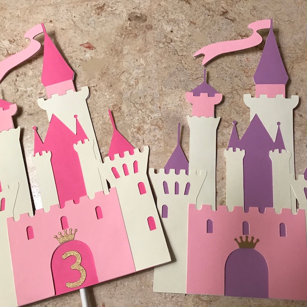 Castle Cake Topper - Etsy