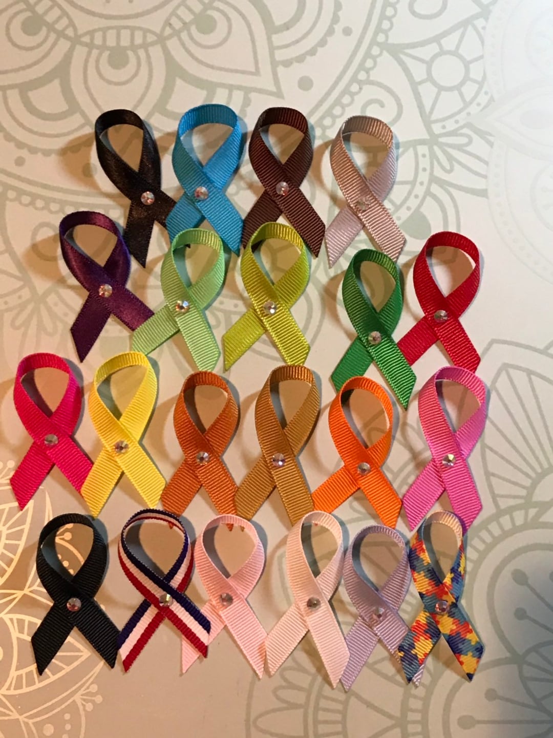 Cancer Ribbon Pin, Childhood Cancer Awareness Ribbons, Breast, Lung ...
