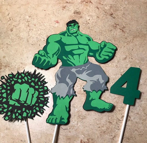 3pc Set Hulk Caketopper/centerpieces - Etsy
