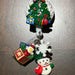 Christmas Themed Retractable ID Badge Holder. Santa and Presents, Elf ...