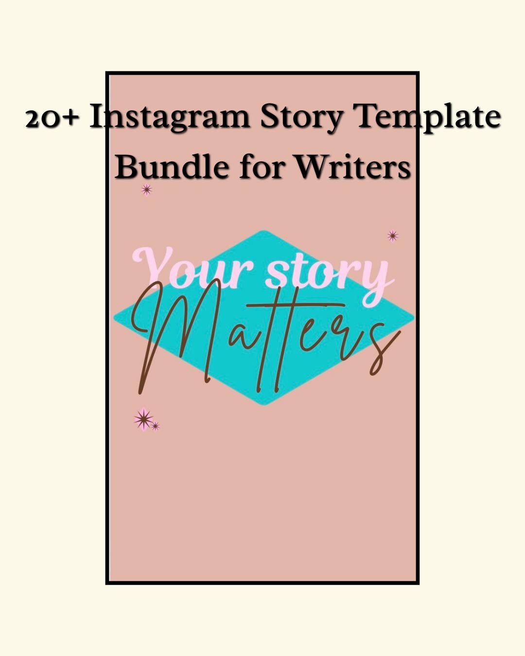 20+ Instagram Story Template Bundle for Writers and New Authors Small ...