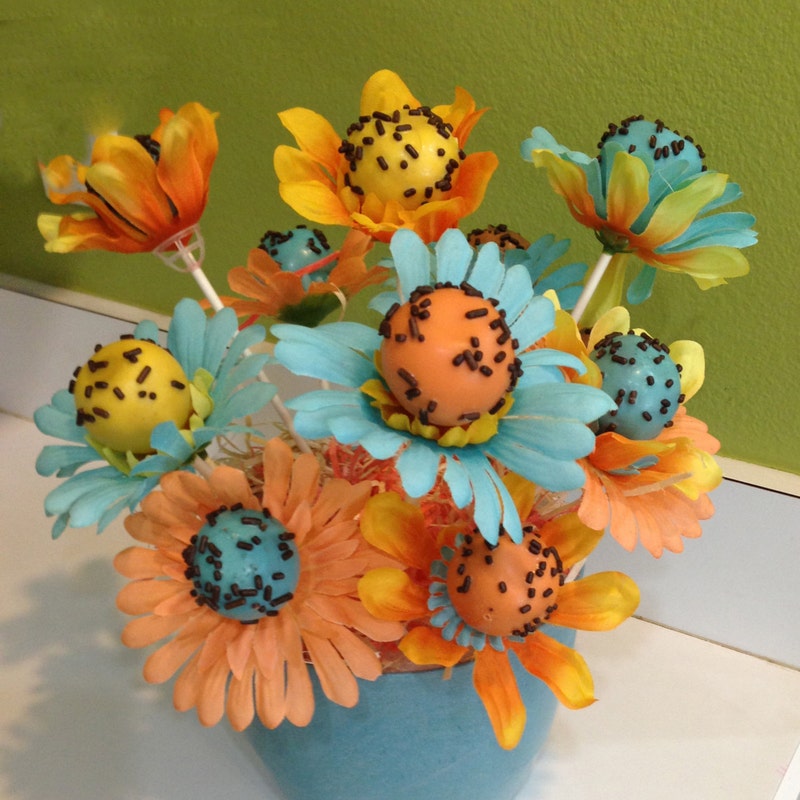 Flower Cake Pops - Etsy
