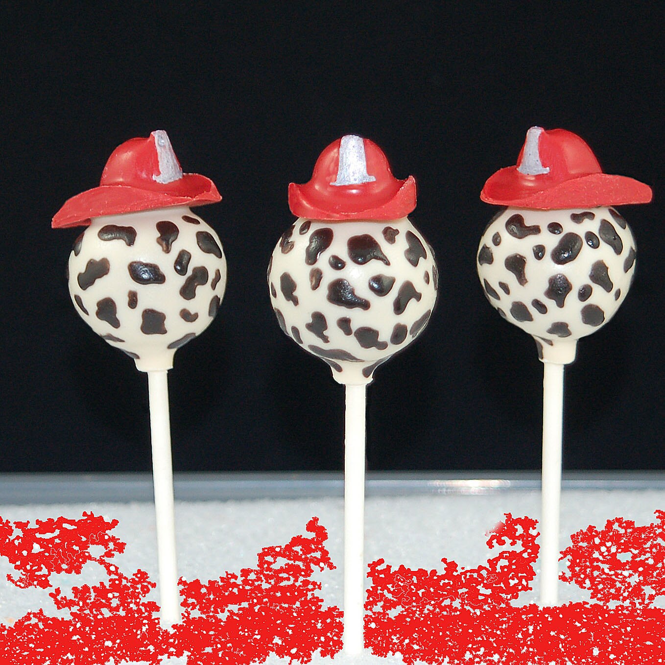 FIREFIGHTER Cake Pops Fireman Cake Pops Party Favors - Etsy