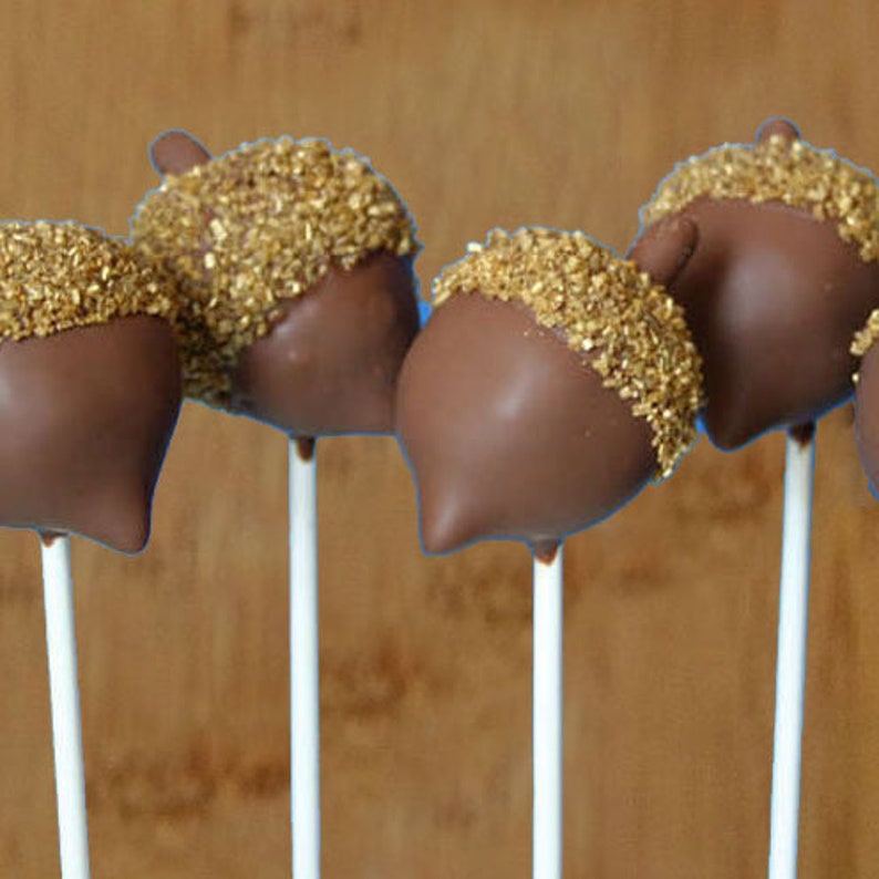 ACORN Cake Pops, THANKSGIVING Themed Cake Pops - Etsy