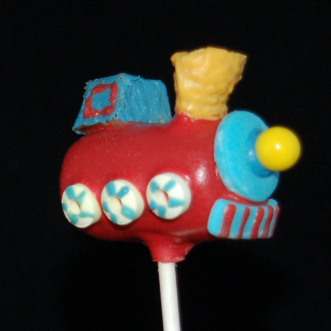 TRAIN CAKE POPS Character Cake Pops Children Party Favors - Etsy