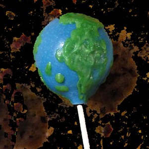 GLOBE CAKE POPS, Earth Day Cake Pops, Bon Voyage Cake Pops, Travel Cake ...