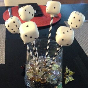 DICE Cake Pops, BUNKO Night Cake Pops, Game Night Cake Pops, Casino ...