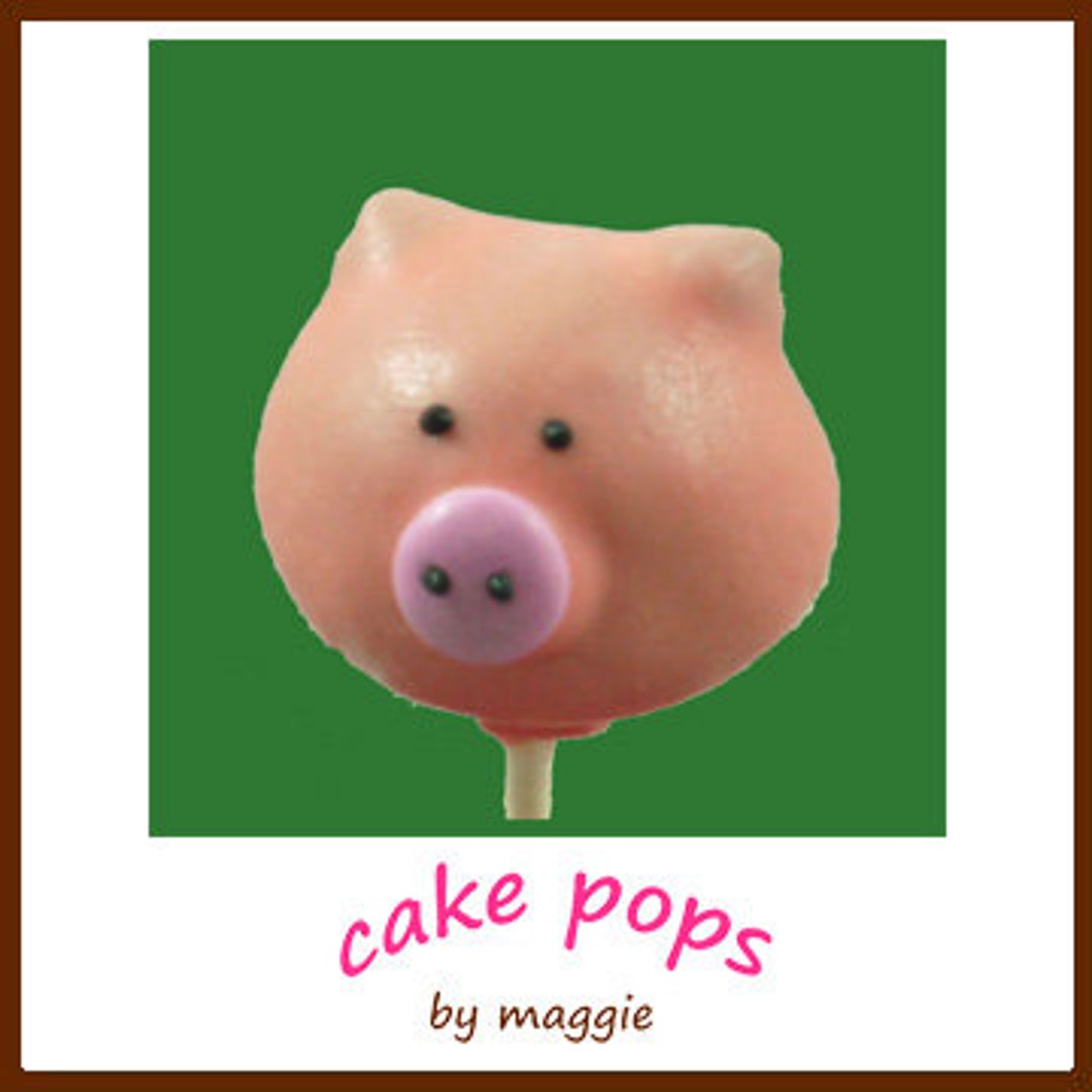PIG CAKE POPS, Party Favors, Animal Cake Pops, Character Cake Pops - Etsy