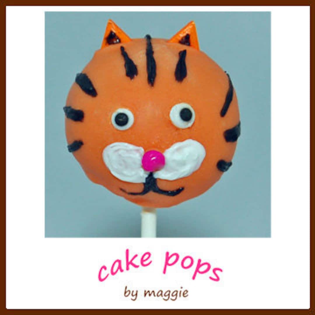 TIGER Cake Pops, Party Favors, Birthday Parties, Animal Cake Pops - Etsy