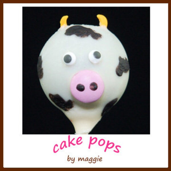 Cow Cake Pops - Etsy
